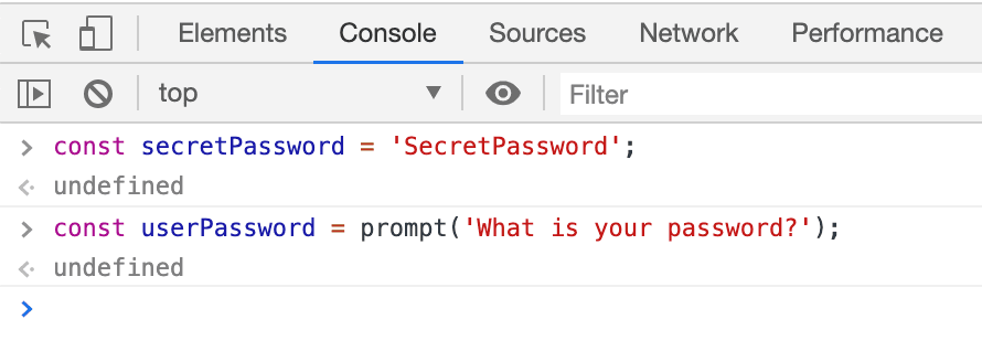 Comparison operators - Command Shift