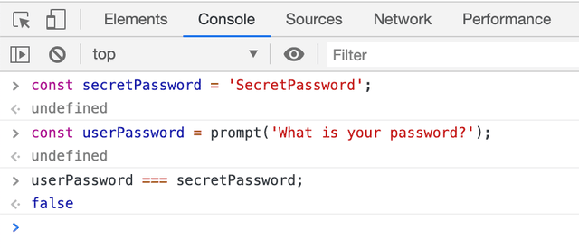 Comparison operators - Command Shift